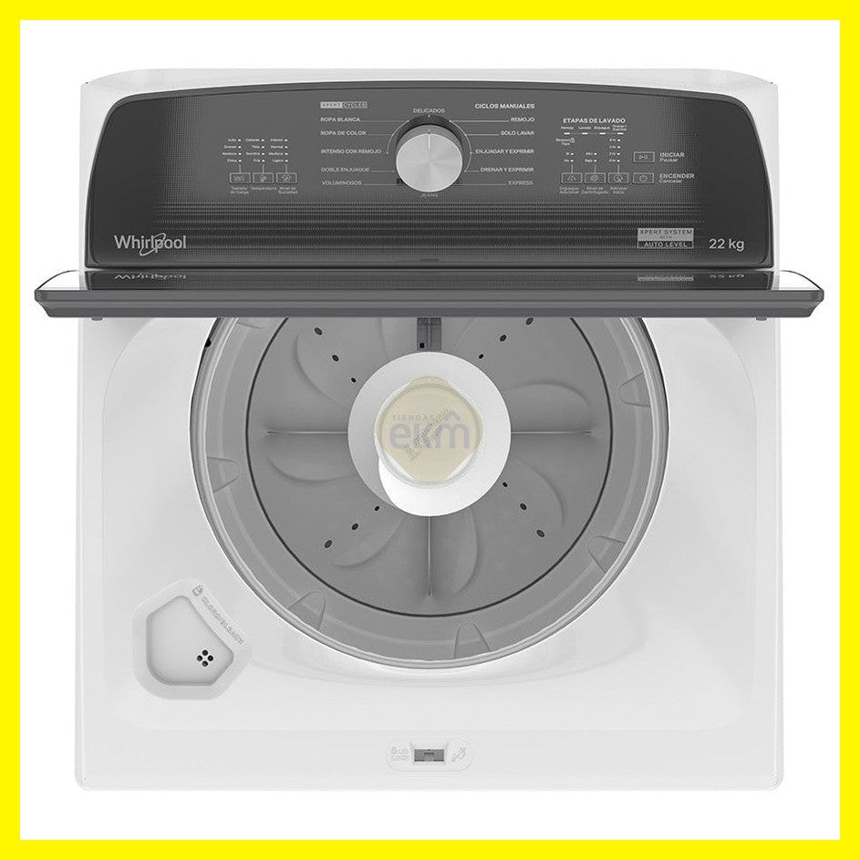 LAVADORA WHIRLPOOL 22 KG 8MWTW2231WJB – Tiendas EKM, S.A.