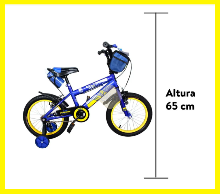 BICICLETA EUROBIKE RACER 16 – Tiendas EKM, S.A.